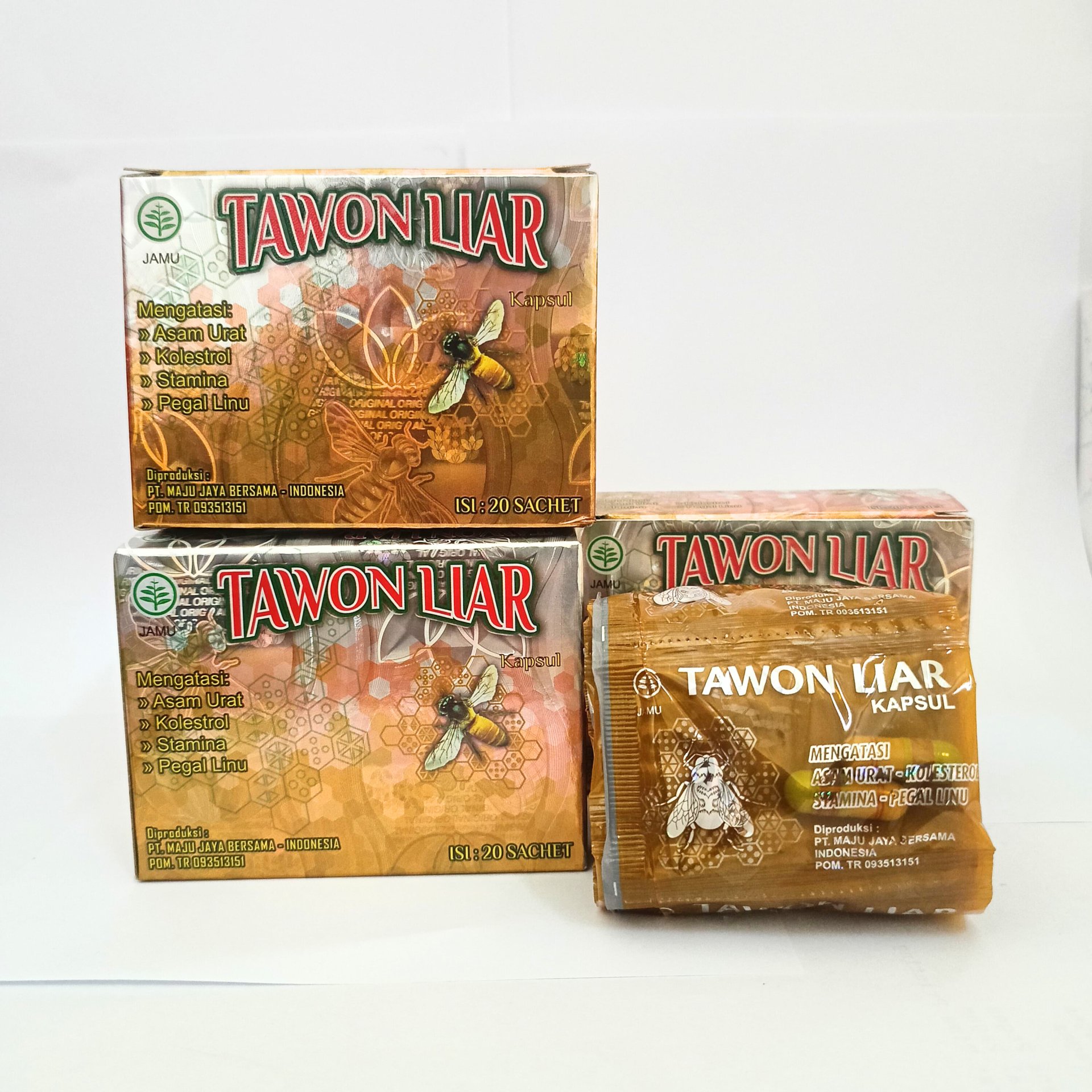 Tawon Liar Herbal Capsules - Traditional Wellness Capsules with Royal ...